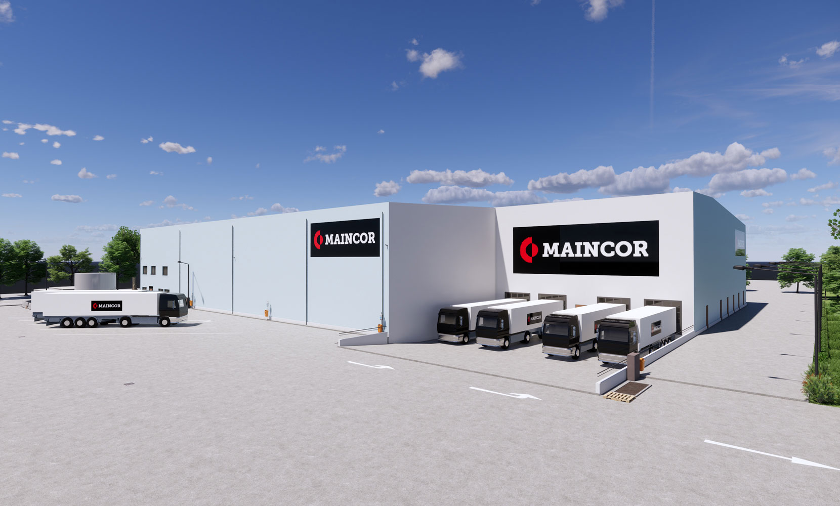 MAINCOR Logistiklager mit Bürotrakt - Riedel Bau